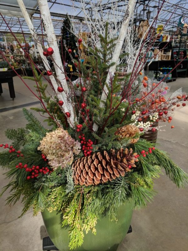 Holiday Porch Pot Greenery: Is Fresh or Faux Best? - Tagawa Gardens